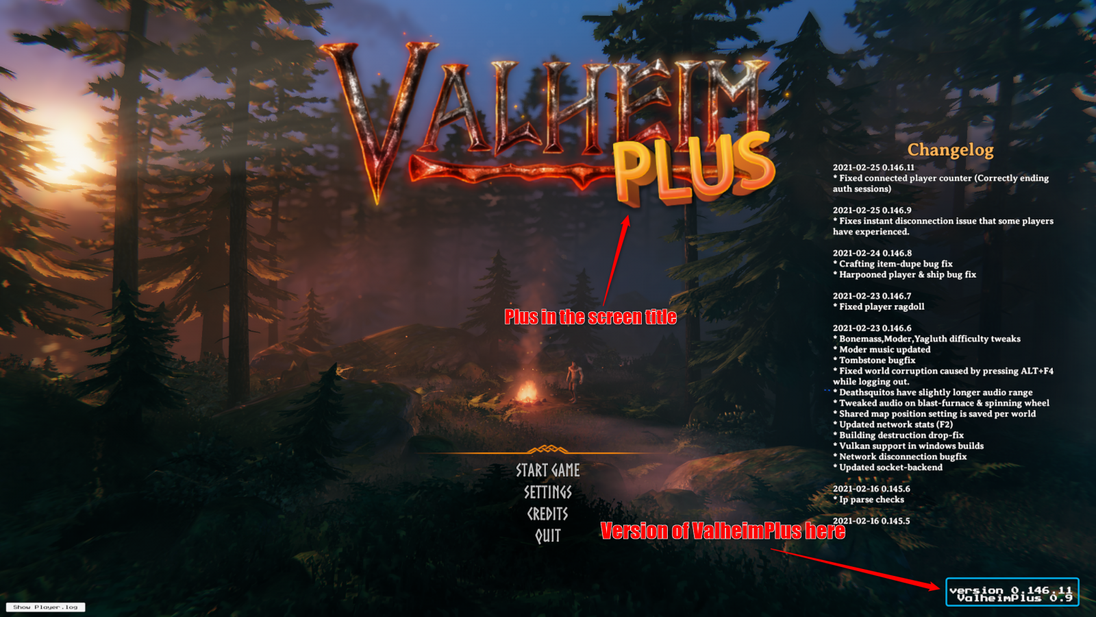 File:Valheim+ Main Menu Screen.png - Survival Servers